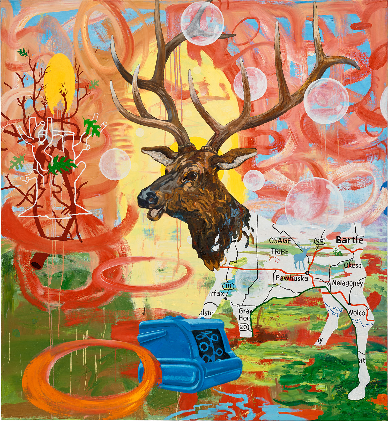 Native American Art Caribou