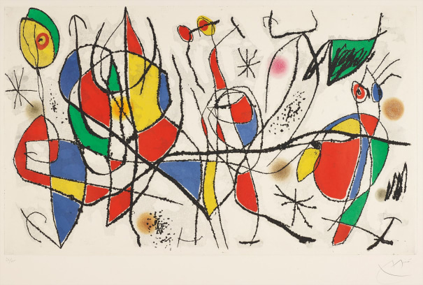 Joan Miro Hand Catching A Bird