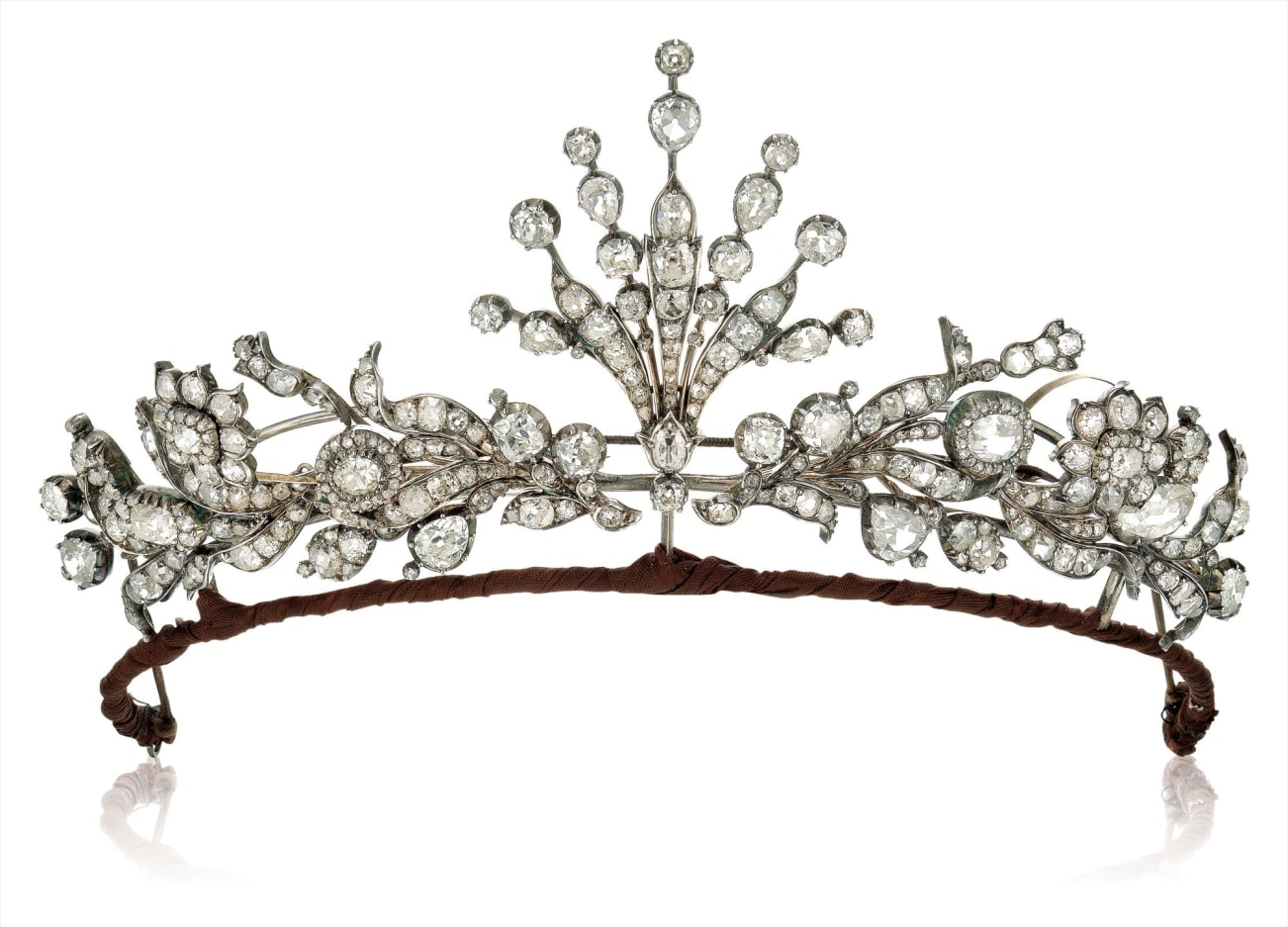 An Antique Diamond Tiara, Circa Mid-19th Century, retailed by Garrard ...