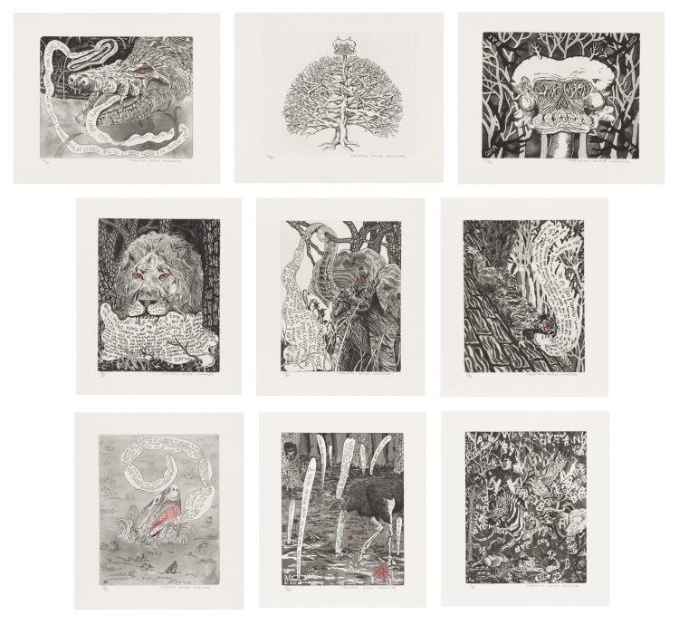 Trenton Doyle Hancock Editions & Works on Paper